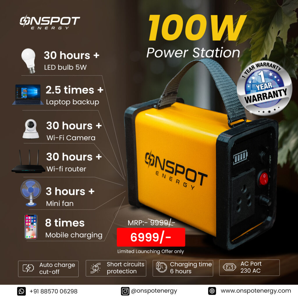 OnSpot Energy | Best Portable Power Station in India